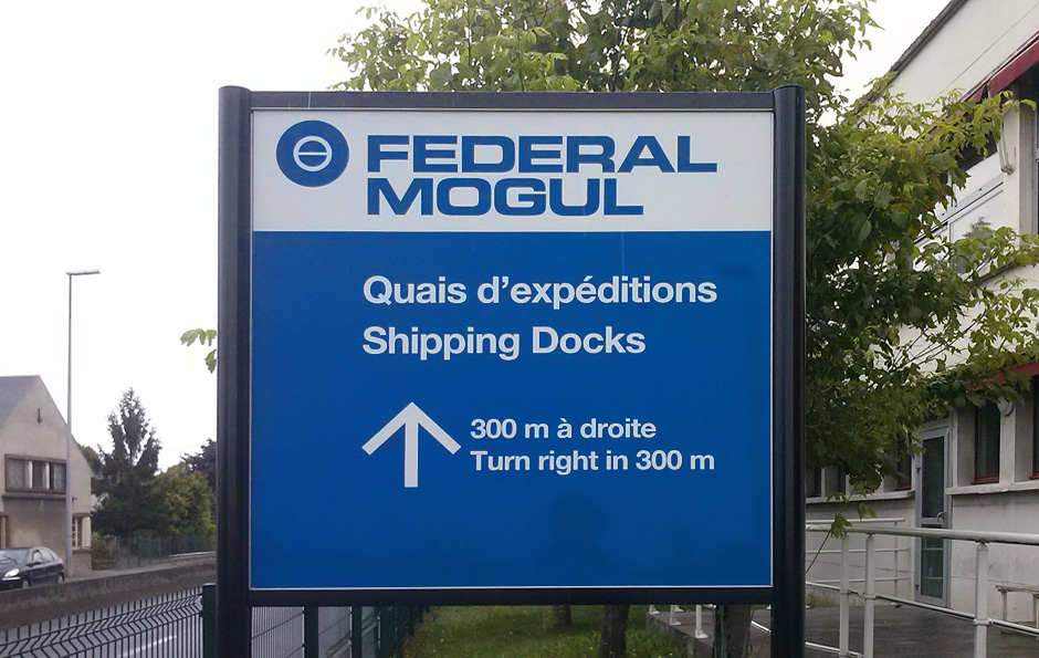 ilicom ilicom » Federal Mogul : Fabrication, pose de panneaux et totem